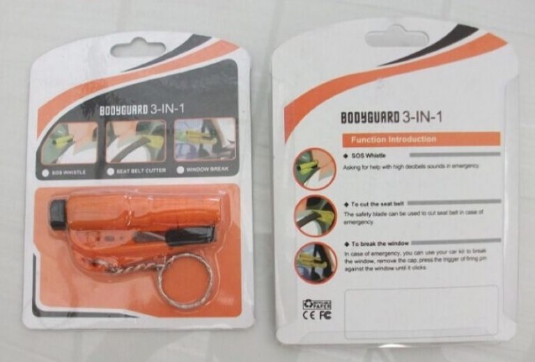 Keychain Car Escape Tool, Pack of 2 - Window Breaker